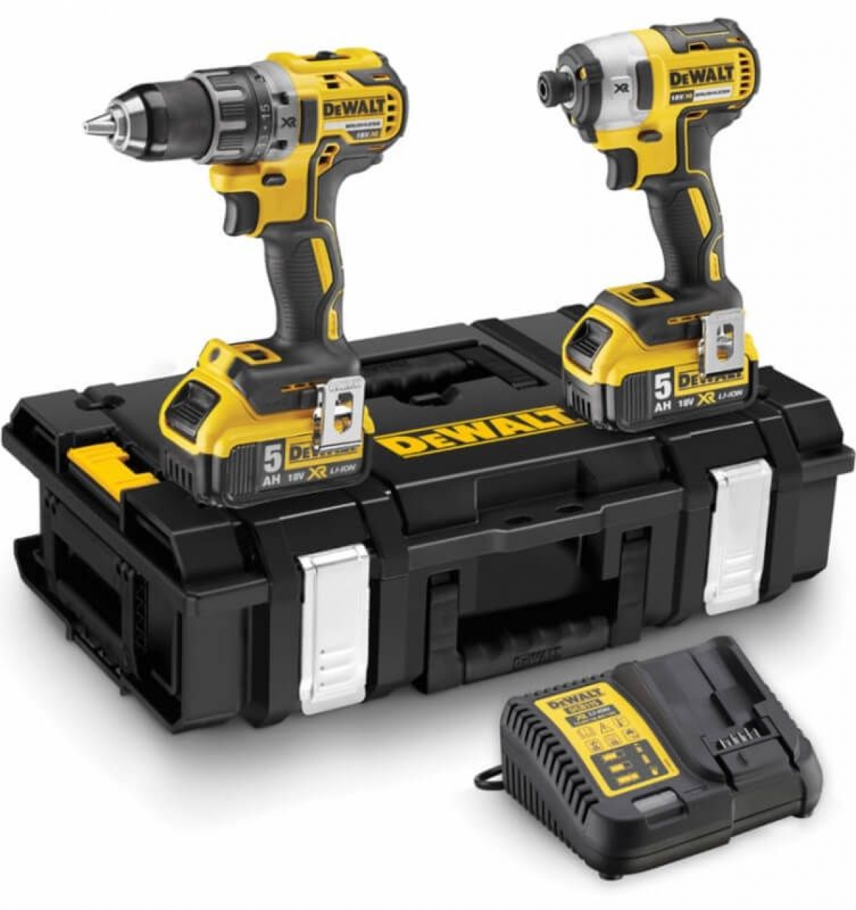 Dewalt dck266p2t 18v li-ion perceuse/visseuse à percussion sans fil (2x 5.0ah) en tstak | Tools ...