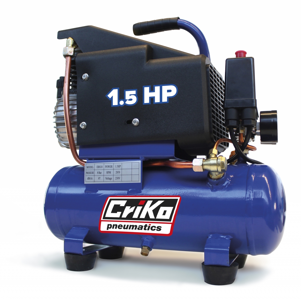 Criko compresseur avec huile criko 1,5cv - 6l | Tools and Co